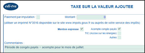 Gestion de l’acompte "Congés payés" dans la déclaration de TVA – LOOP ...